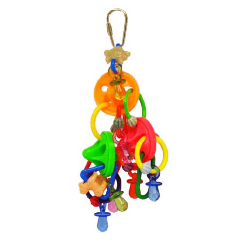 A&E CAGES | Spinners and Pacifiers Bird Toy | Golden Cockatoo