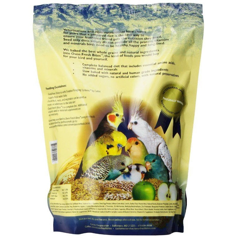 CAITEC | Oven Fresh Bites Baked Avian Diet - Small Parrot, 28 oz ...